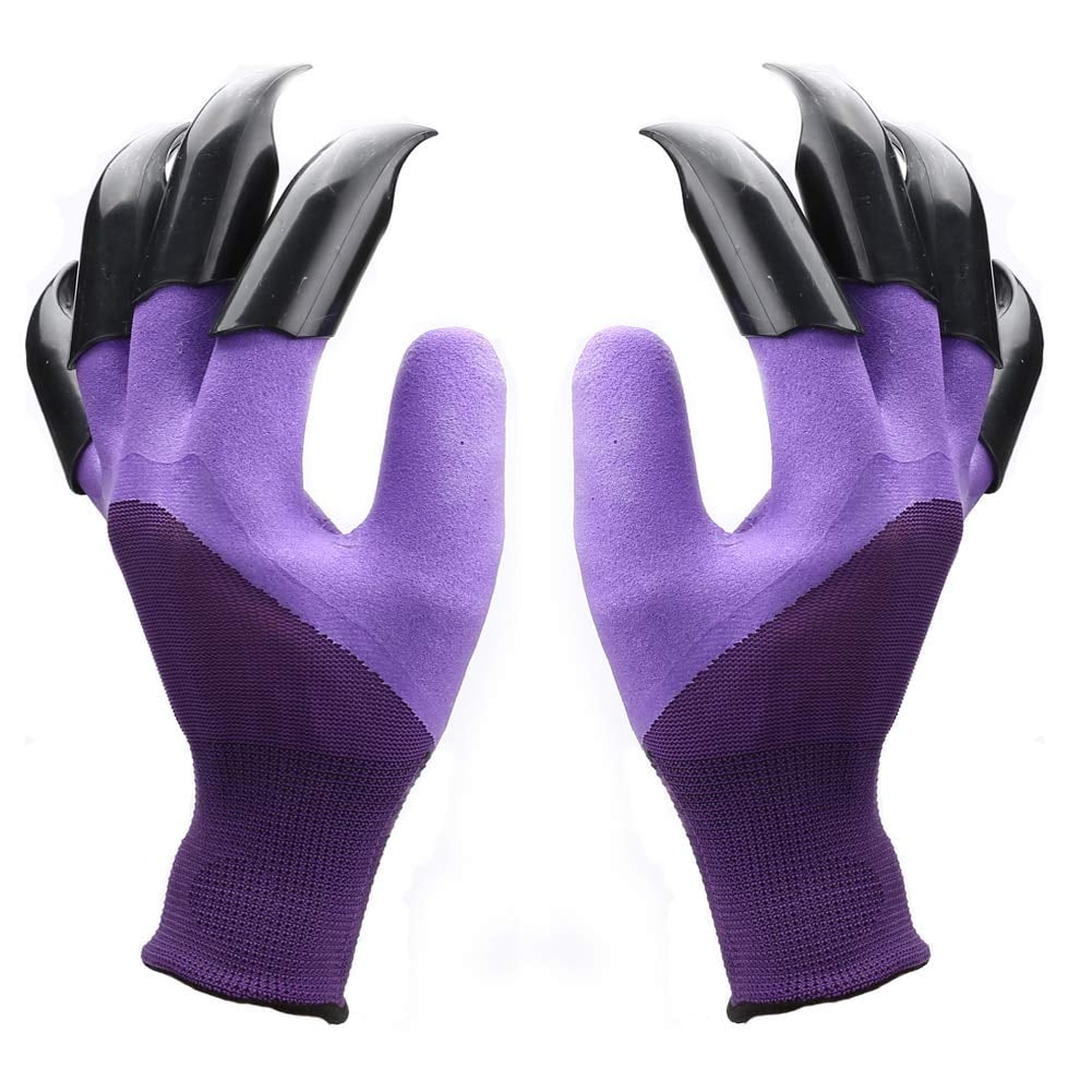 1 Pairs Garden Gloves,Gardening Work Gloves with Sturdy Claws Quick ...