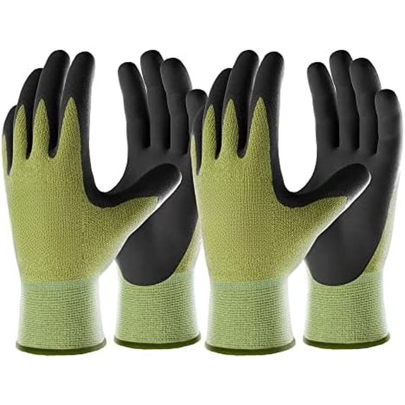 2 Pairs Gardening Gloves for Women and Men, Bamboo Working Gloves ...