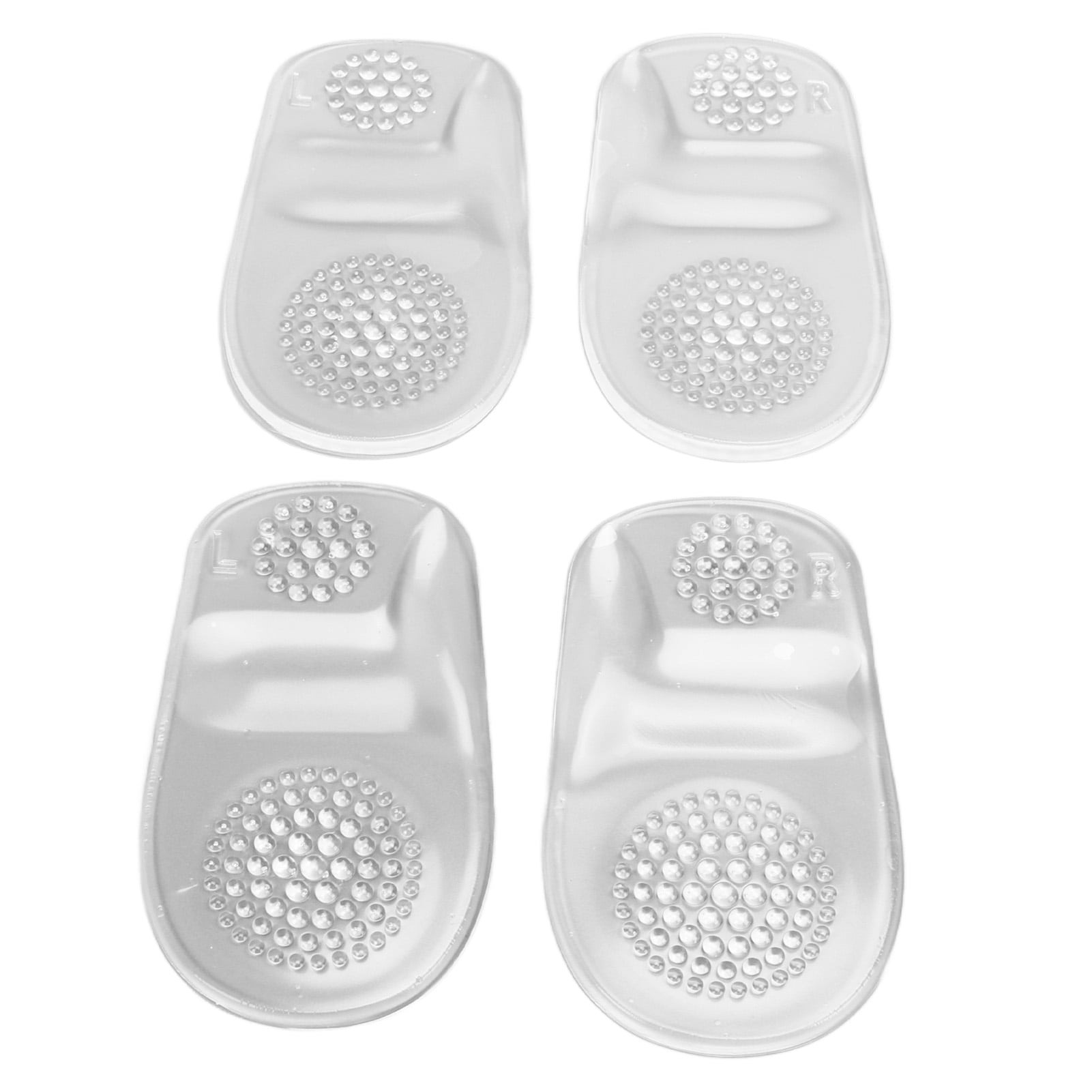 2 Pairs Gel Heel Pad Unisex Self Adhesive Soft Granule Massaging Heel ...