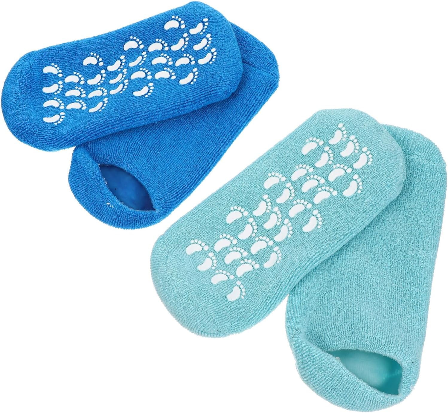 2 Pairs Gel Socks Spa Sock Moisture Heel Socks Heel Socks for Dry ...