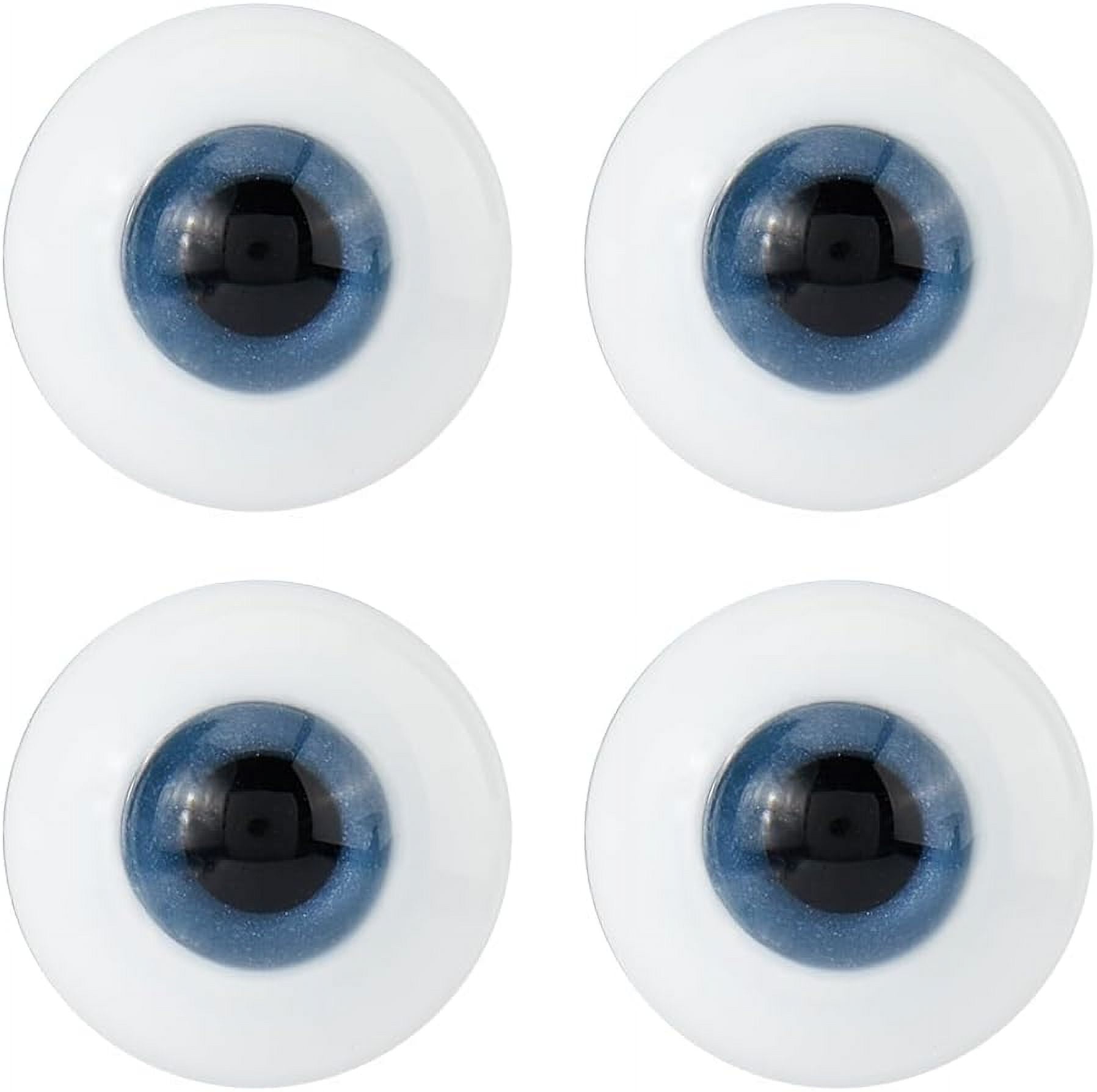 2 Pairs Glass Craft Eye Plastic Eyeball Halloween Eyeball 16mm Scary ...