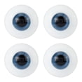 2 Pairs Glass Craft Eyeballs 16mm Eyes Steel Blue Realistic Round ...