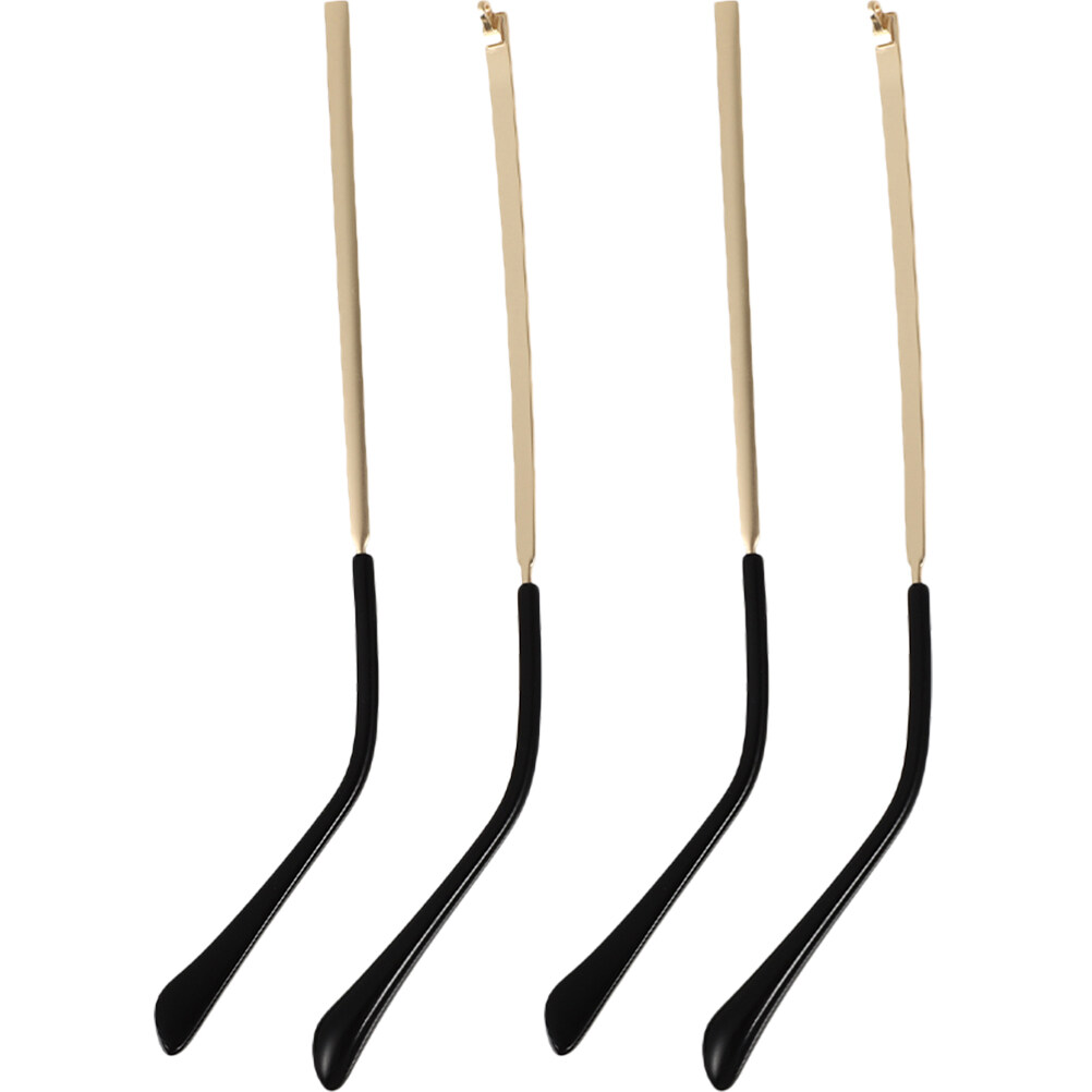 2 Pairs Glasses Replacement Eyeglasses Temples Arms Universal Metal ...