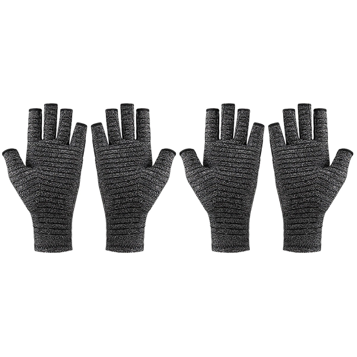 2 Pairs Fingerless Gym Gloves for Men and Women, Comfortable Weight ...