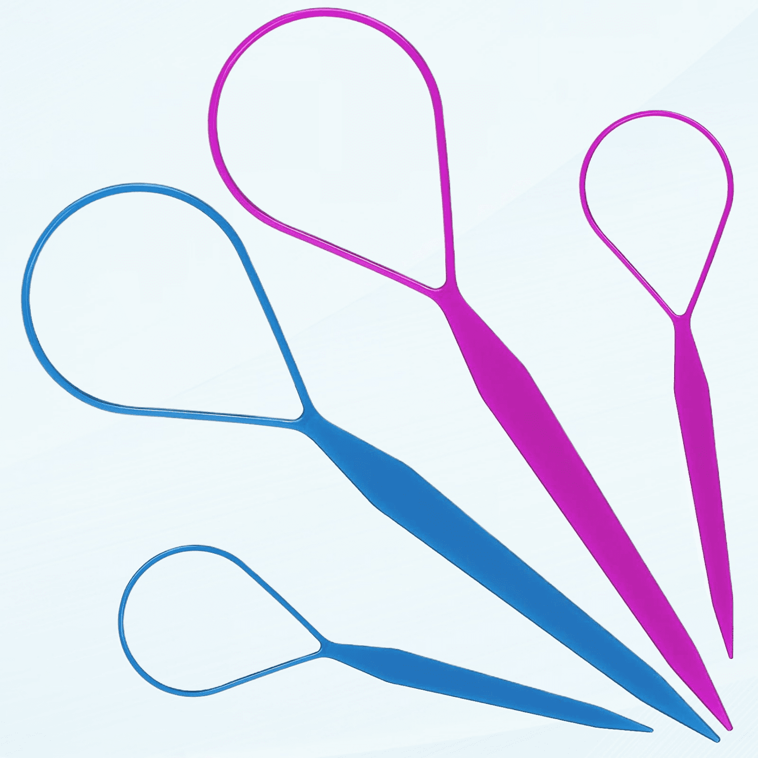 2 Pairs Hair Tail Tools, Hair Braid Accessories Ponytail Maker,French ...