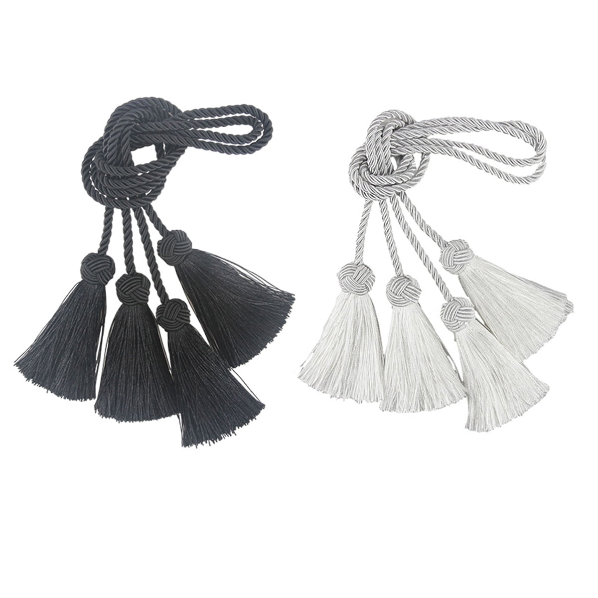 2 Pairs Handmade Curtain Tiebacks Decorative Curtain Tiebacks Ropes Tie ...
