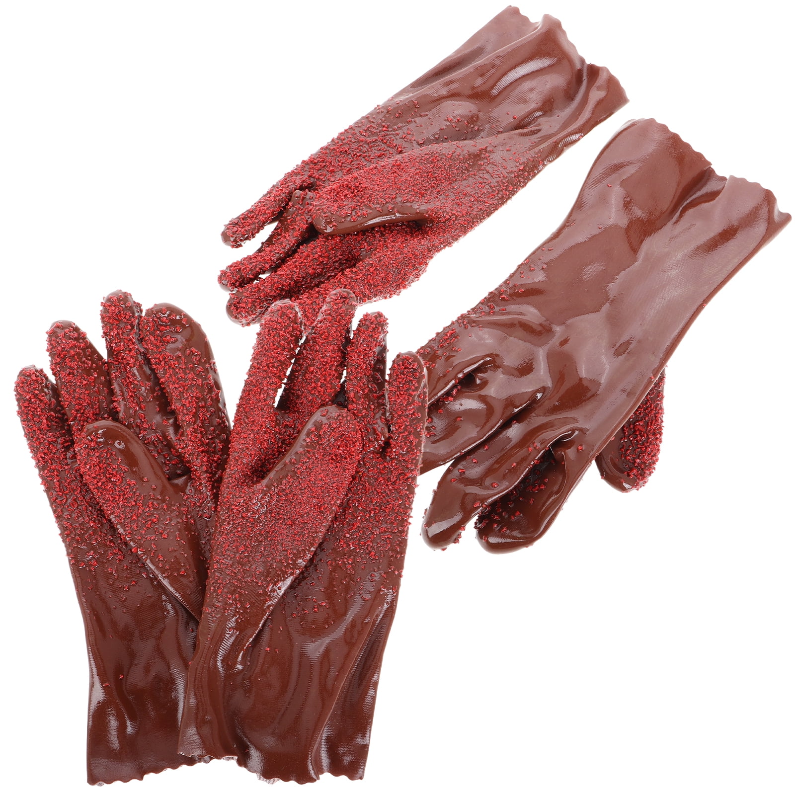 2 Pairs Heavy Duty Pipe Cleaning Gloves Water Proof Snake Pond Gloves ...