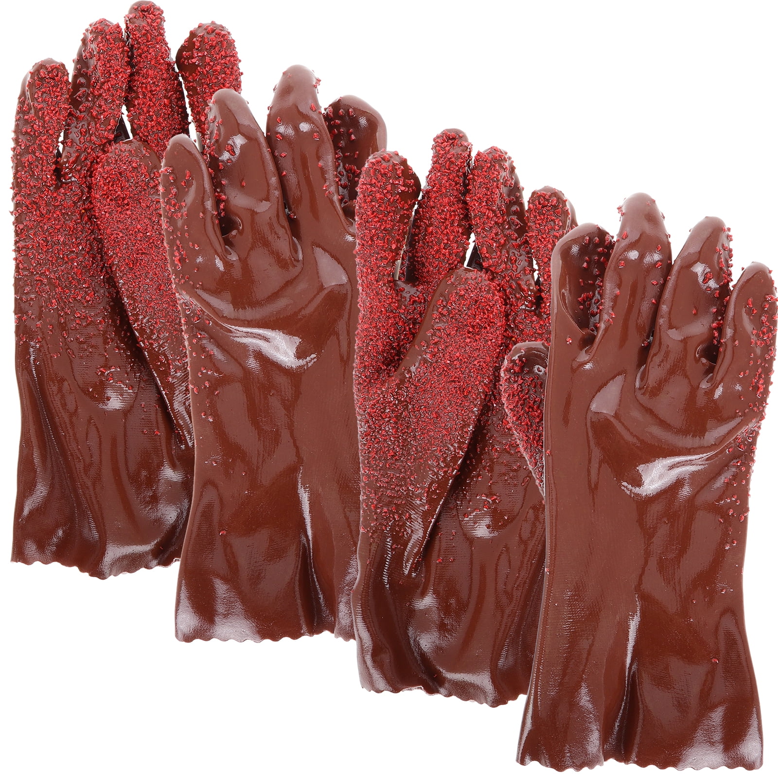 2 Pairs Heavy Duty Plumbing Gloves Reusable Drainage Gloves Tough Sewer ...