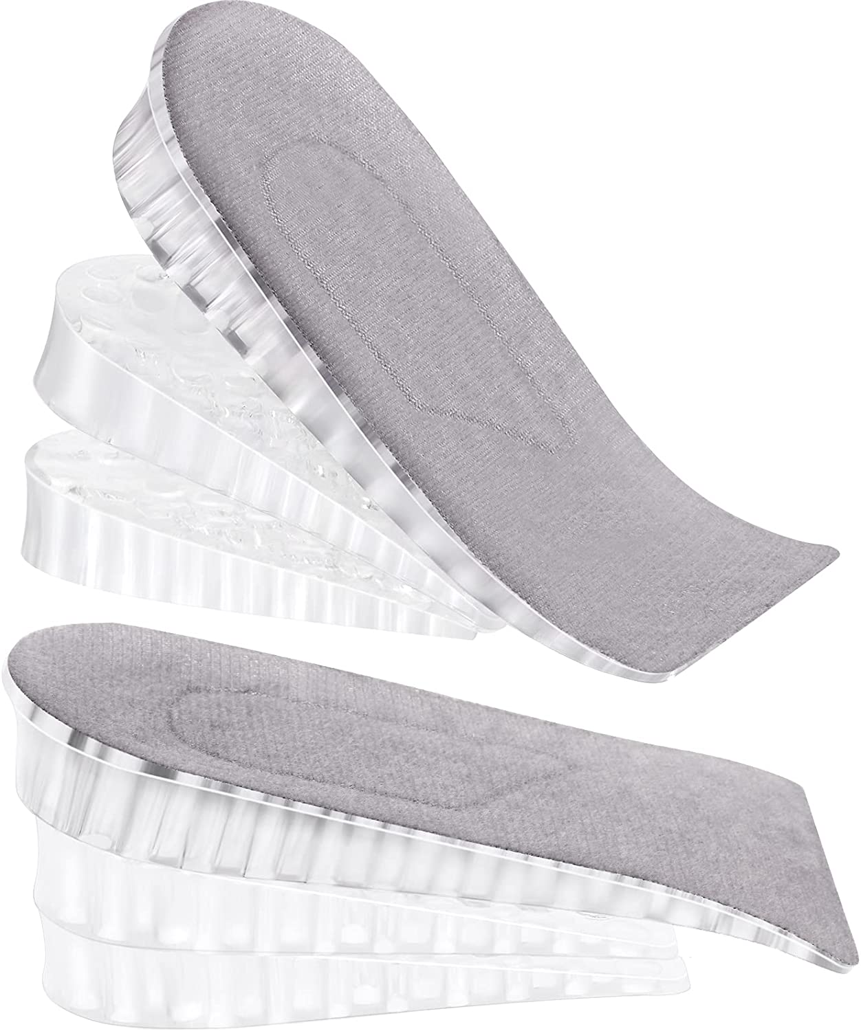 2 Pairs Heel Lift Inserts Height Increase Insole Invisible Heightening ...