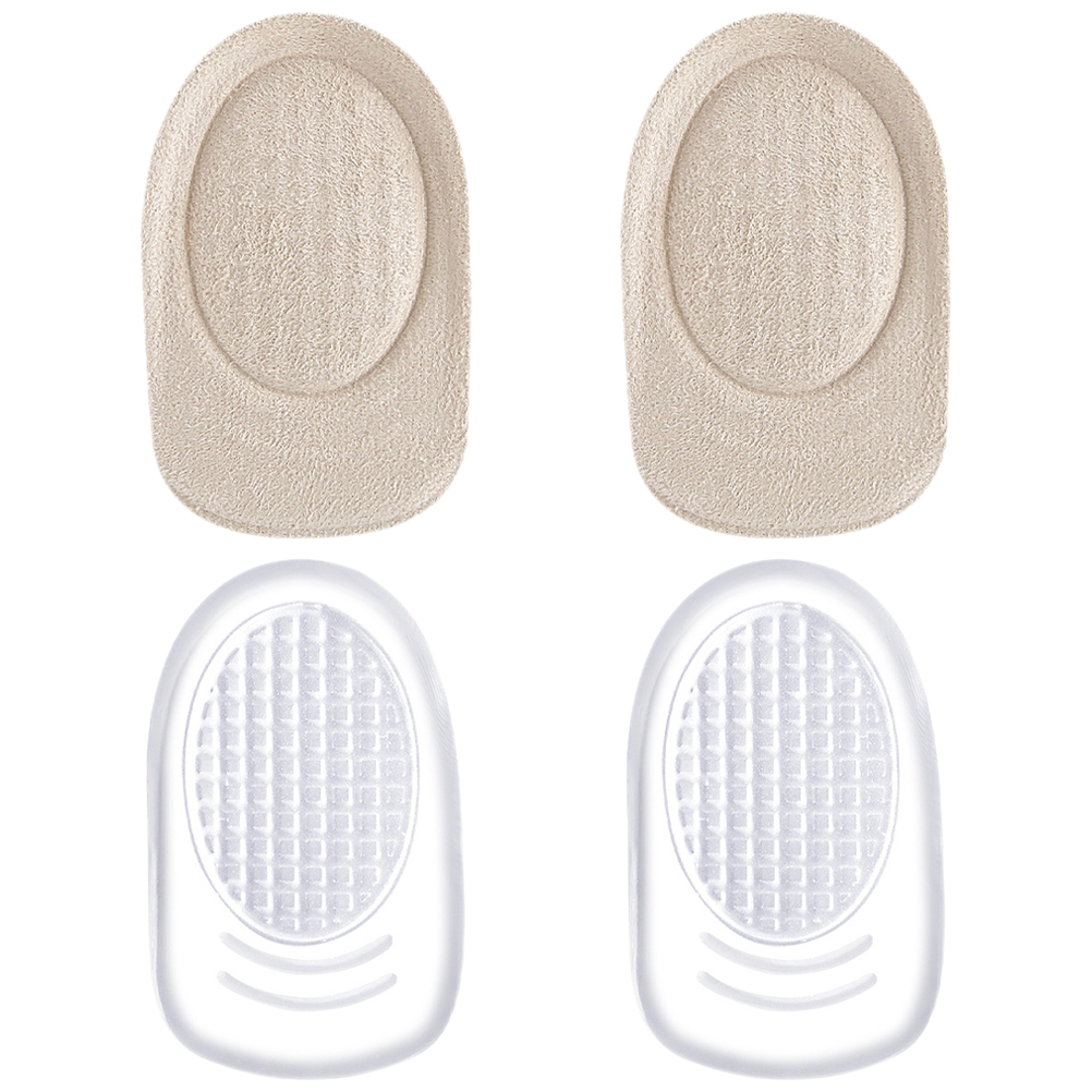 2 Pairs Heel Pad Foot Gel Shoe Inserts for Women Floor Mat Flatwear ...