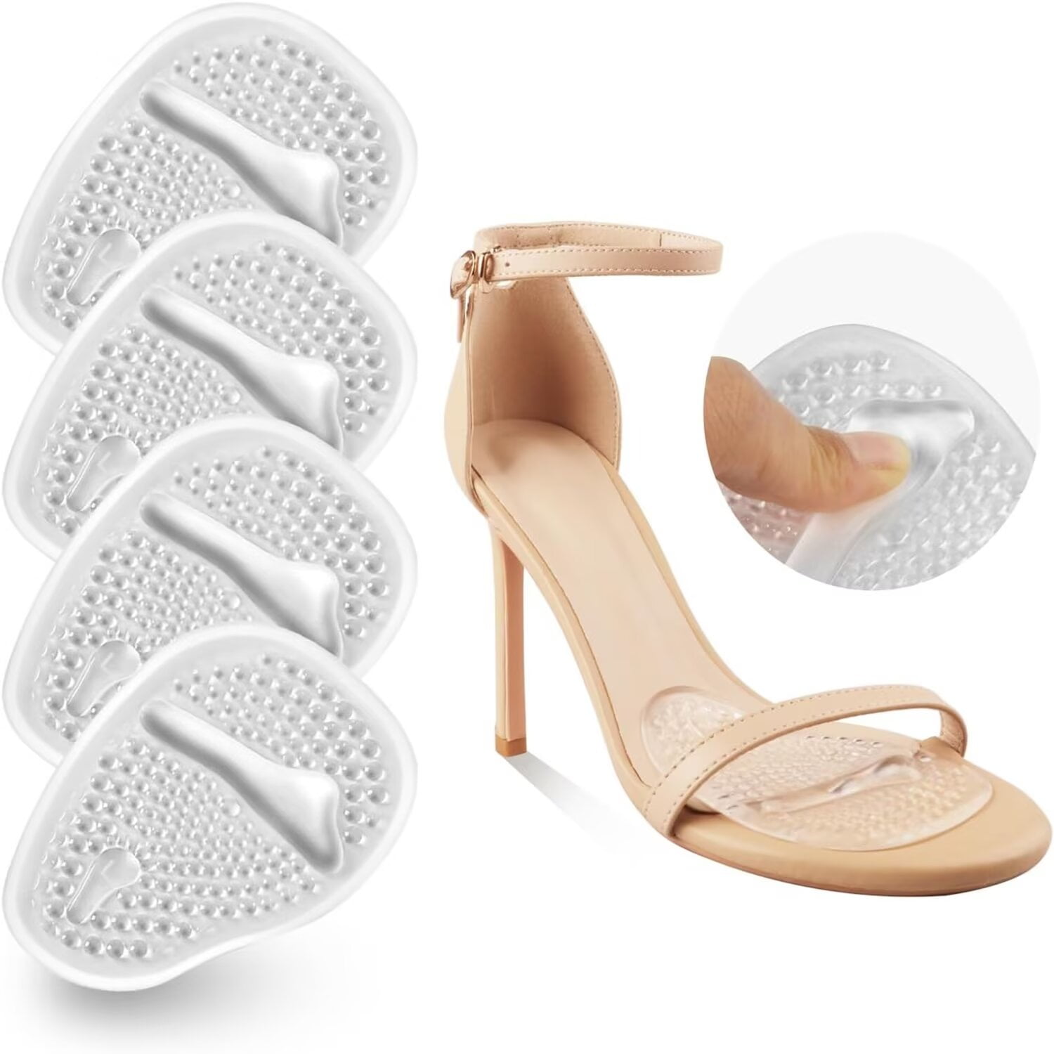 2 Pairs Heel Pads for Shoes That are Too Big, Heel Inserts for Women ...