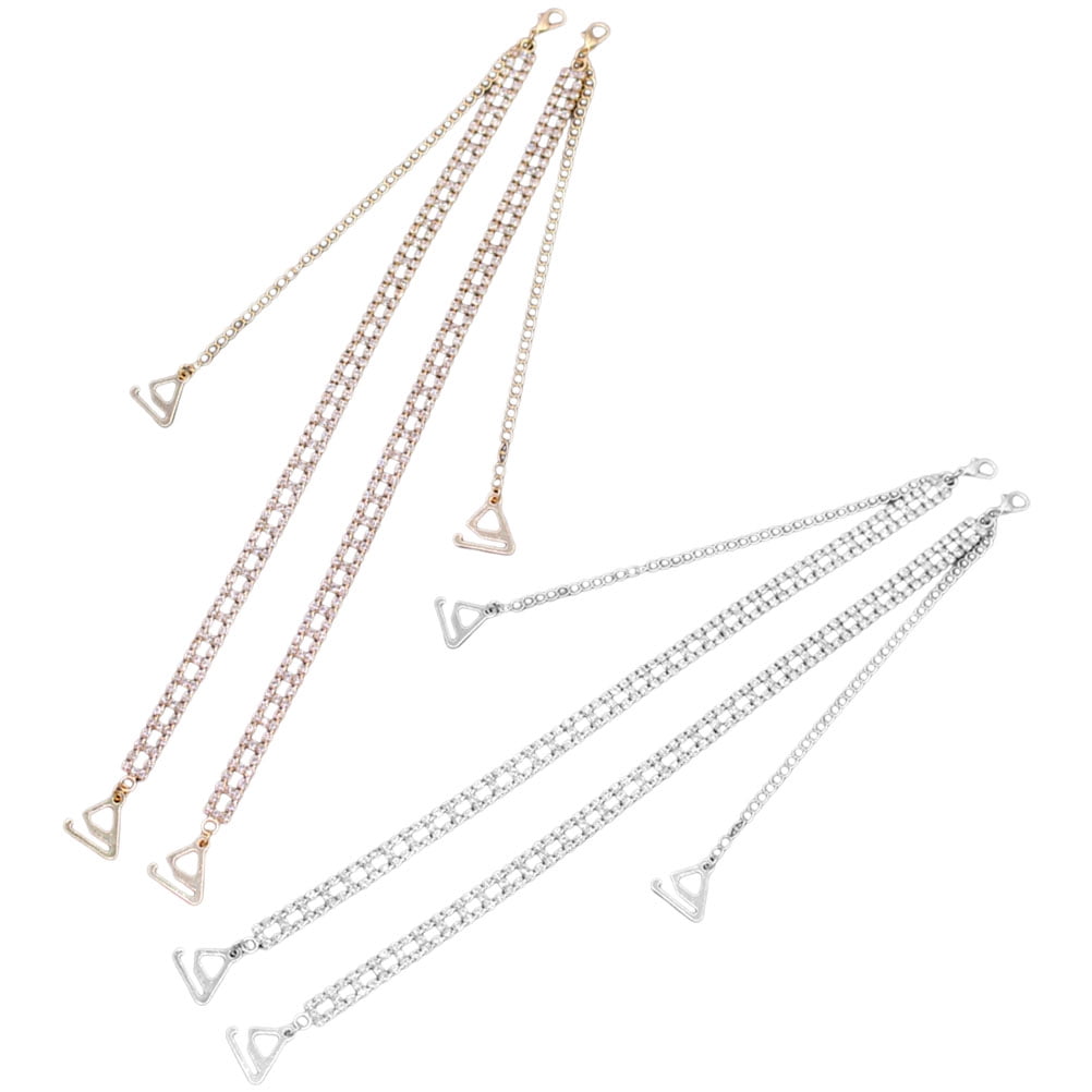 2 Pairs Invisible Bra Straps Shoulder Replacement Party Robe Prom Bride ...