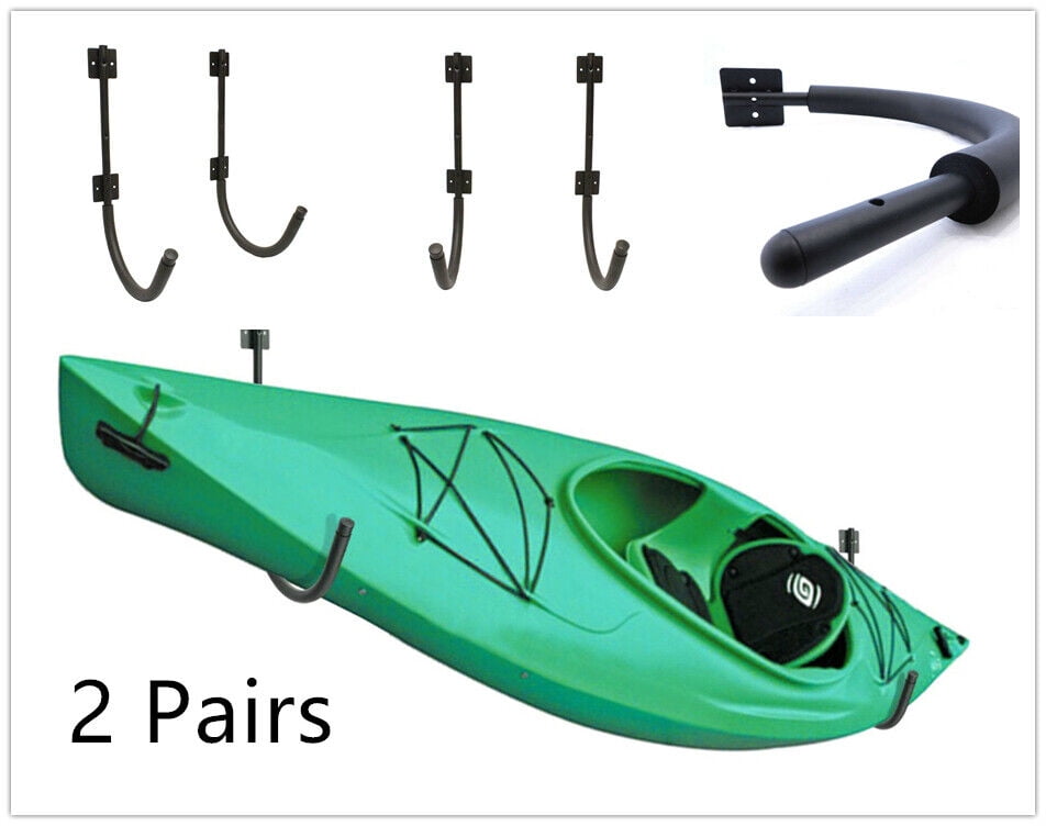 2 Pairs Kayak Storage Hanger Rack for Canoe Paddle Kayak Wall Mount ...