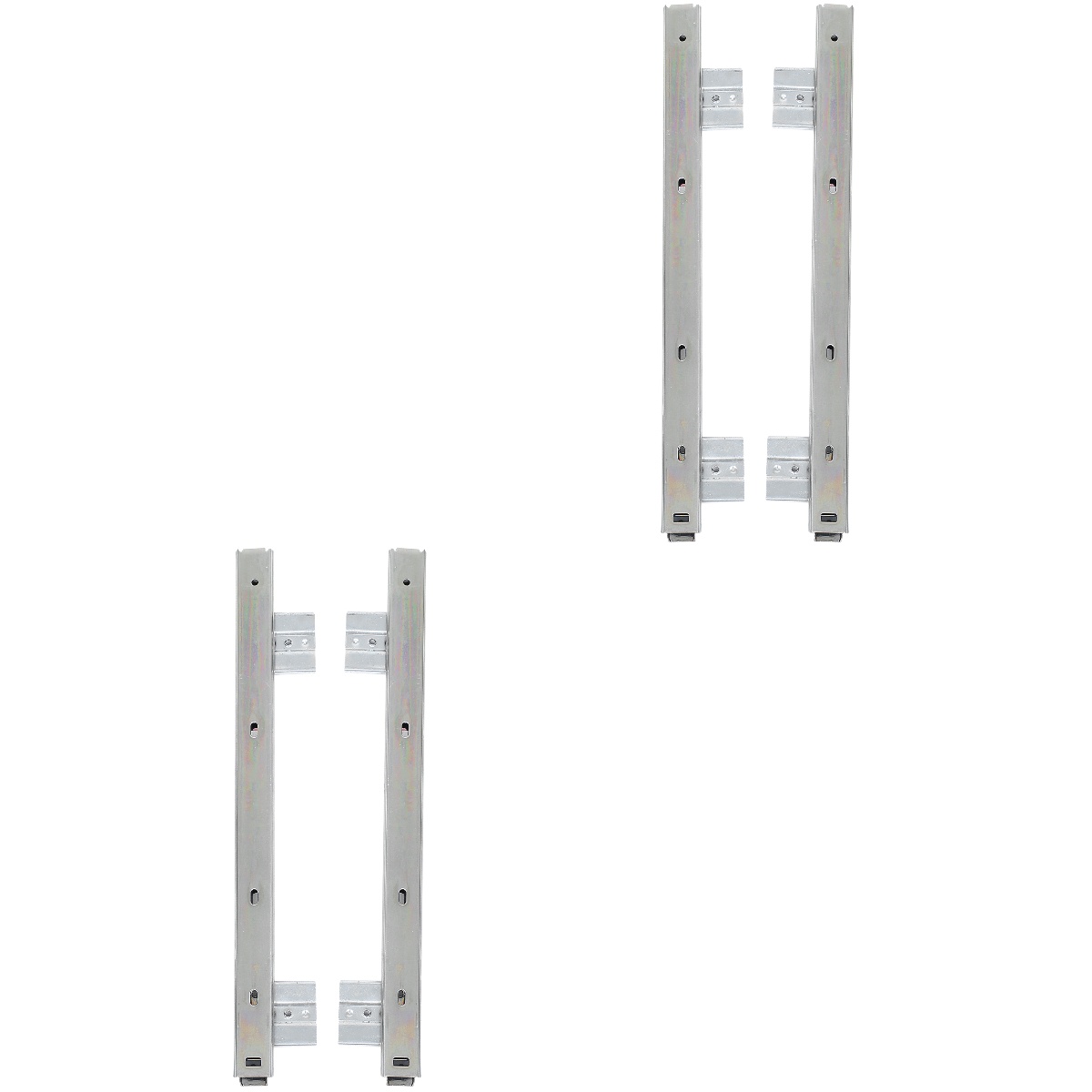 2 Pairs Keyboard Rails Stand Slides Rack Silent Drawer Heavy Duty ...