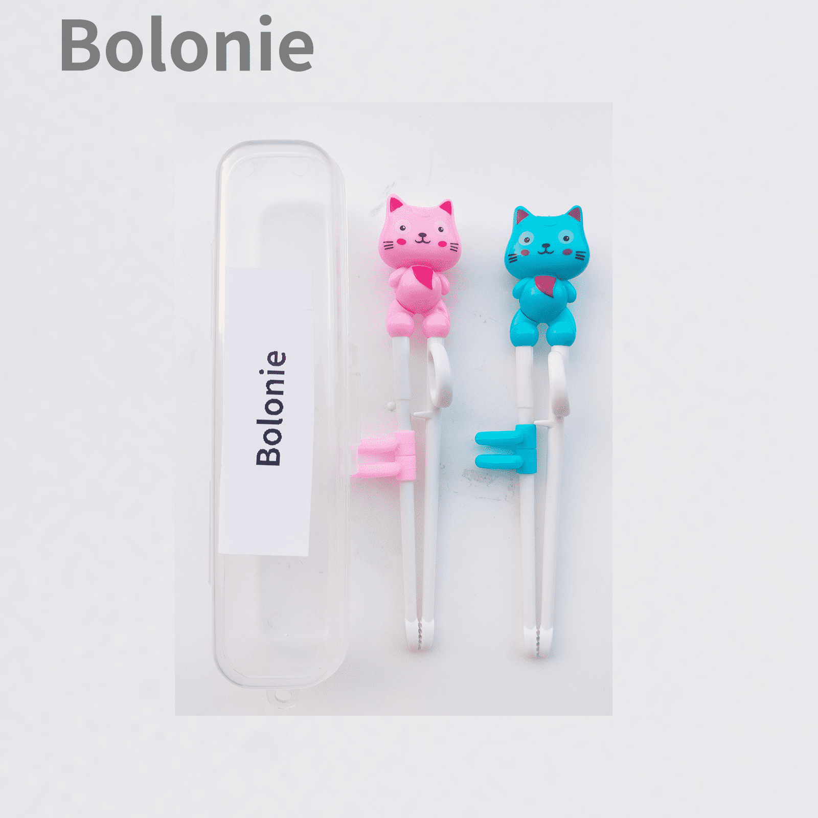 2 Pairs Kids Chopsticks - Cute Animal Cartoon Design, Plastic Training ...