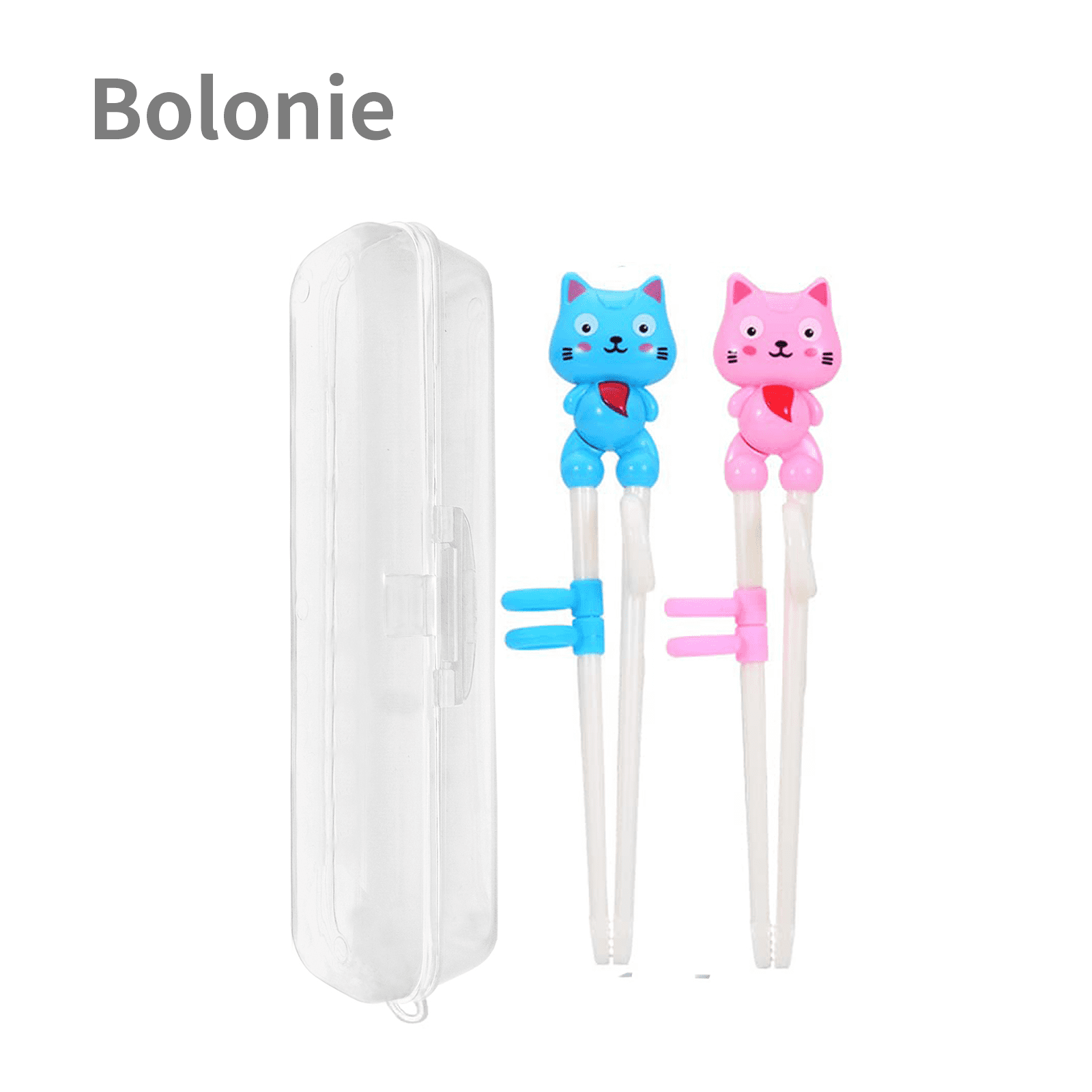 2 Pairs Kids Chopsticks - Cute Animal Cartoon Design, Plastic Training ...
