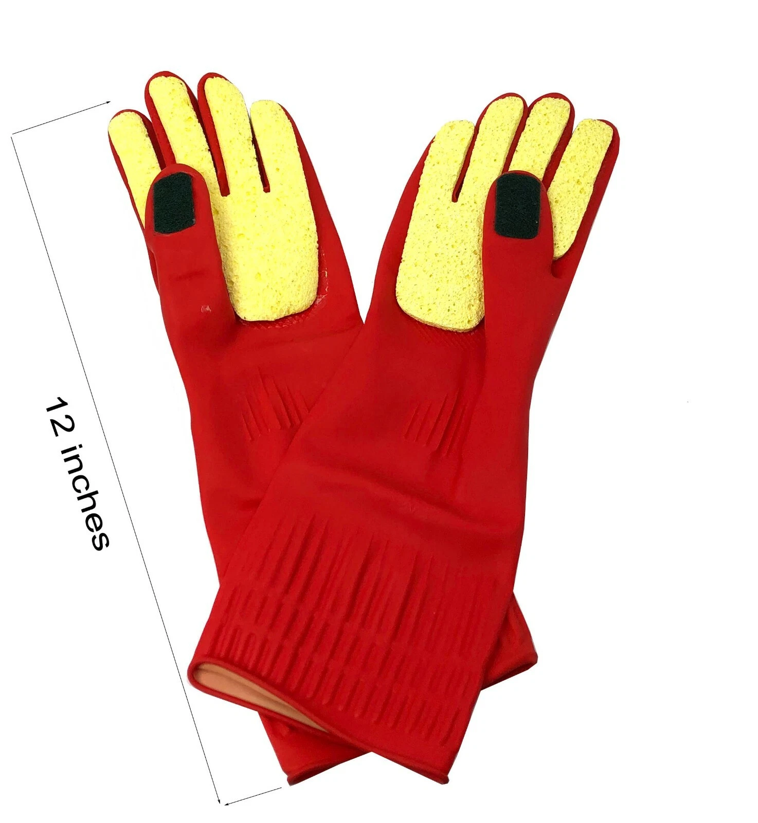 2 Pairs Kitchen Dishwashing Glove Rubber Cleaning Magic Glove With ...