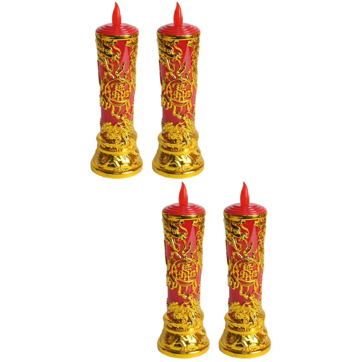 2 Pairs Lamp Shades Battery Powered Candle Lights Reusable - Walmart.com