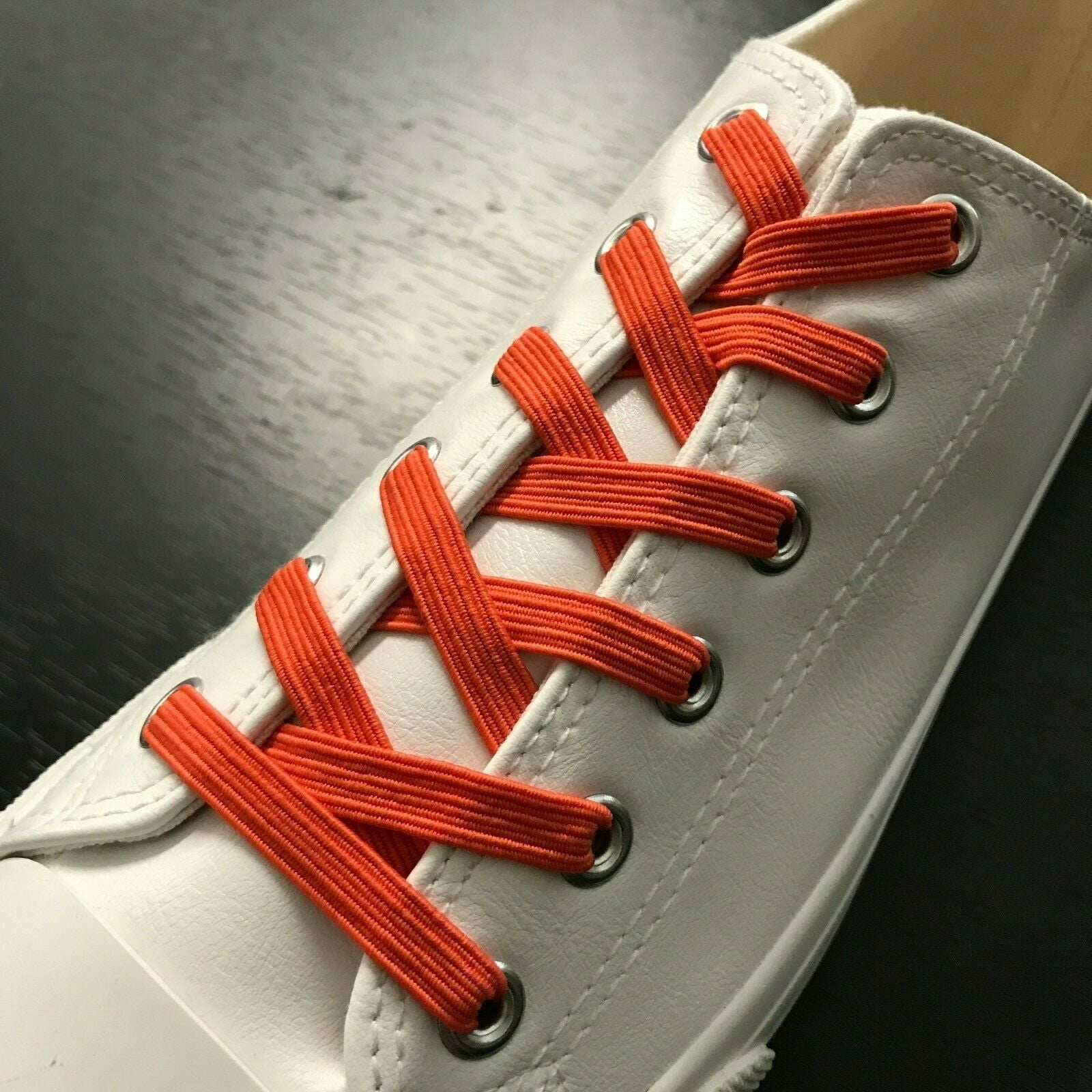 2 Pairs Lazy No Tie Elastic Tieless Flat Lock Laces Shoe Laces Strings ...