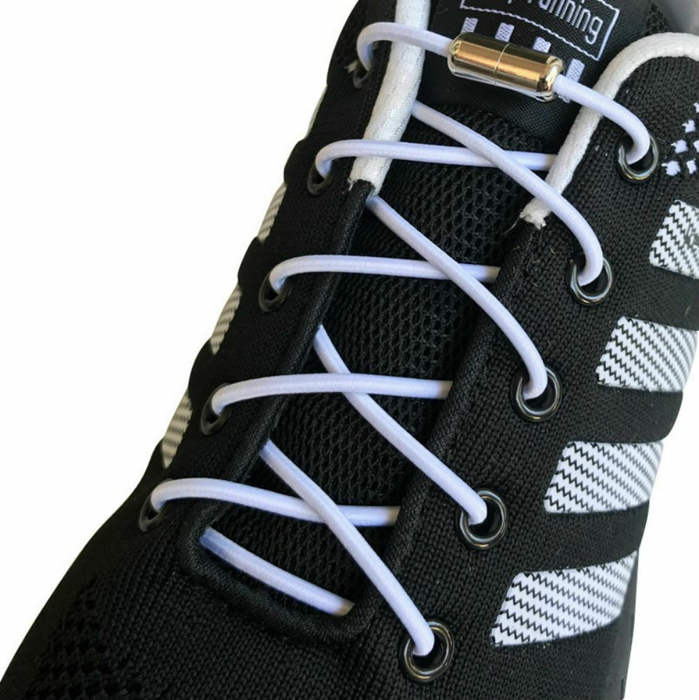2 Pairs Lazy No Tie Elastic Tieless Lock Shoe Laces Strings for Kids ...