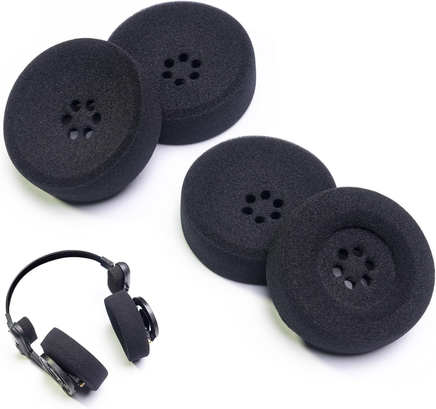 2 Pairs Luxurious Ear Pads Foam Cushion Compatible with Koss Porta Pro ...