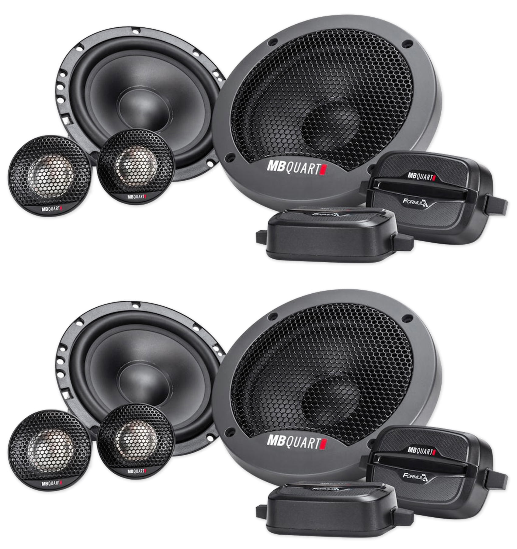 (2) Pairs MB QUART FSB216 6.5" 280 Watt Car Audio Component Speakers ...