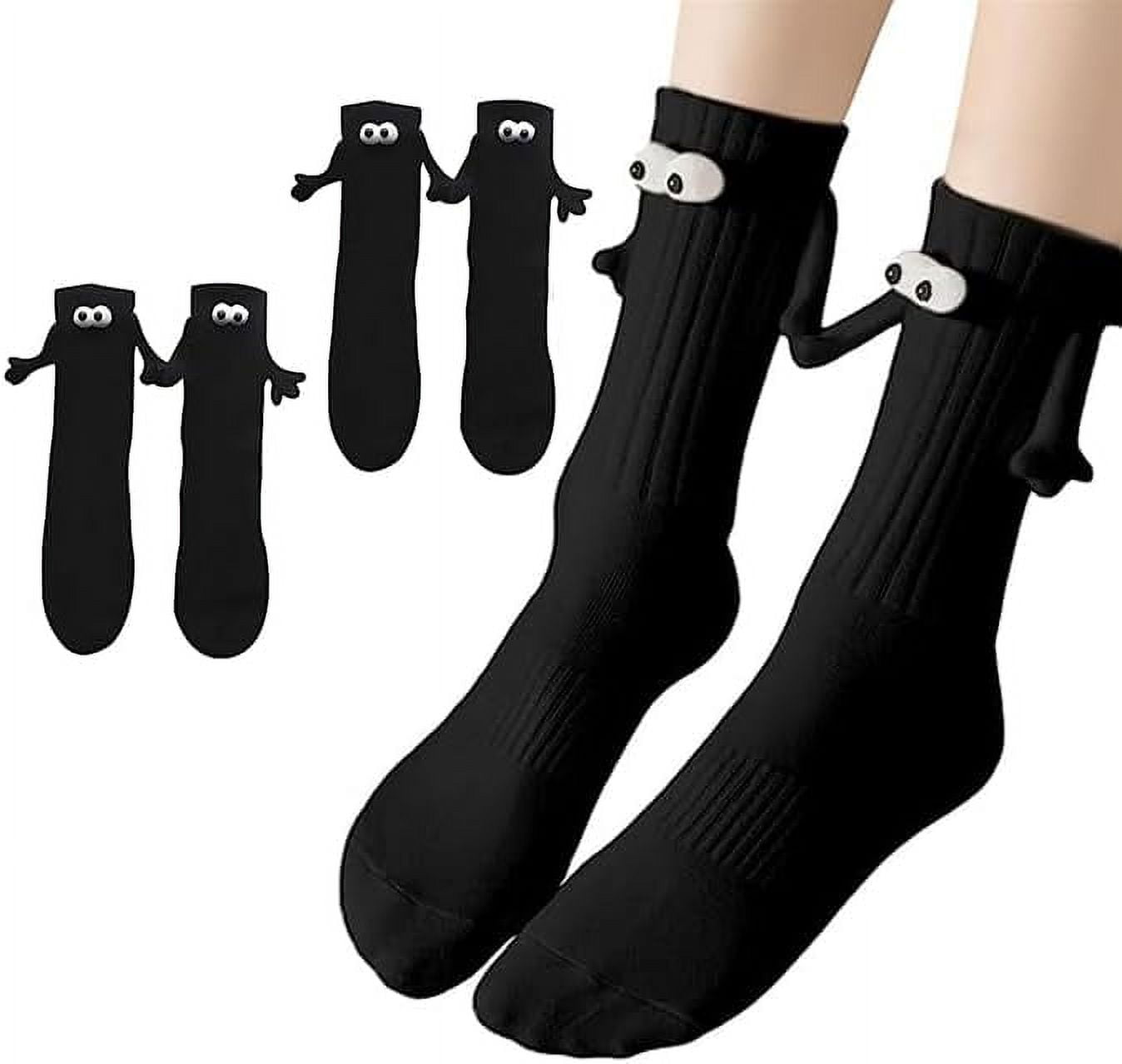 2 Pairs Magnetic Holding Hands Socks Funny Gifts For Couples ...