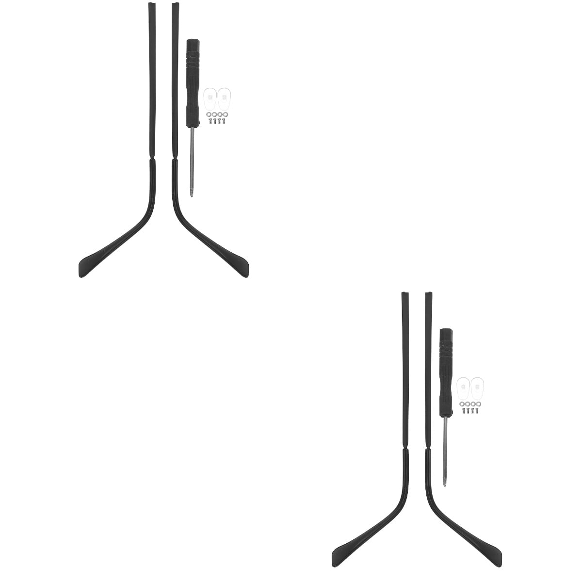 2 Pairs Metal Glasses Arm Legs Replacement Eyeglasses Temple Arms ...