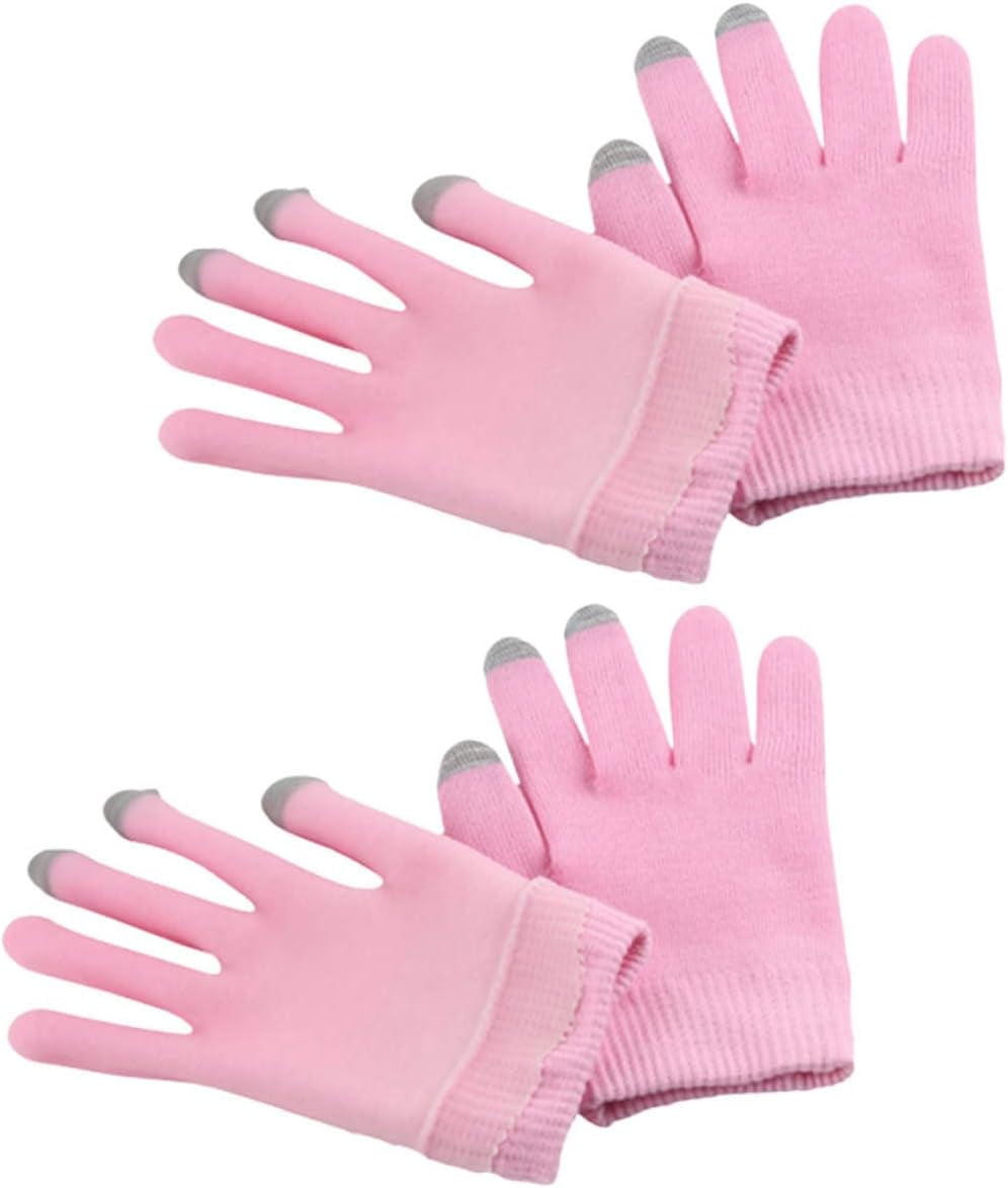 2 Pairs Moisturizing Gloves Cotton Gloves for Dry Hands Grooming Gloves ...