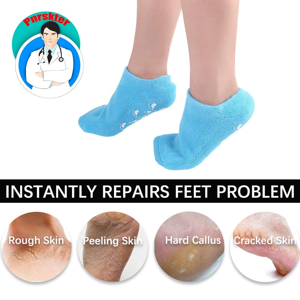 2 Pairs Moisturizing Socks, Gel Socks Soft Moisturizing Gel Socks, Gel ...