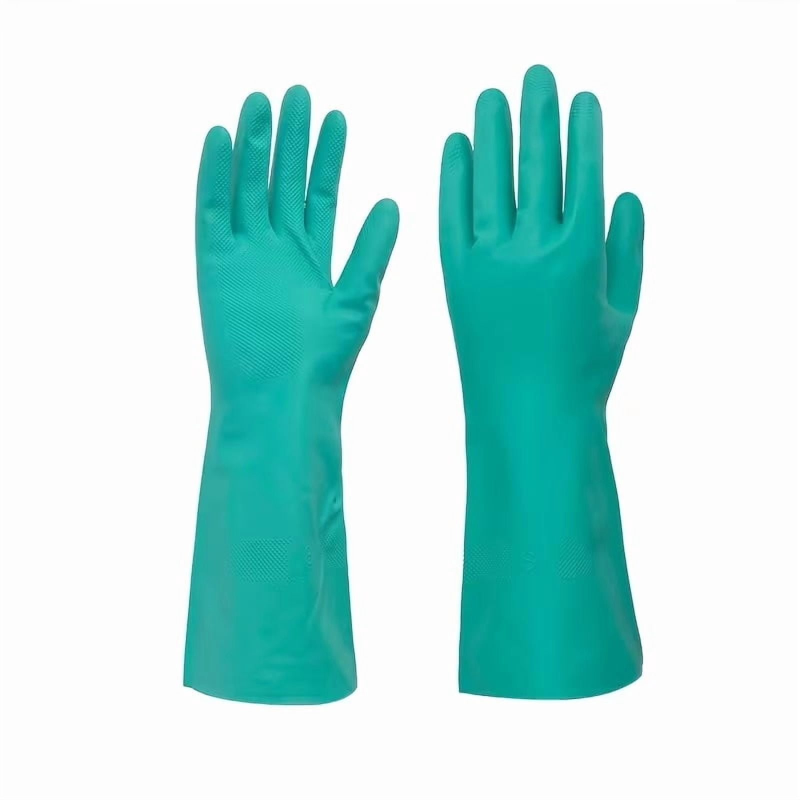 2 Pairs Nitrile Cleaning Gloves, Chemical Resistant Gloves, Reusable ...
