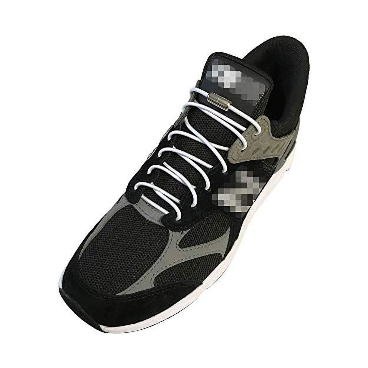 2 Pairs No Tie Elastic Lock Laces ShoeLaces Strings for Kids Adults ...