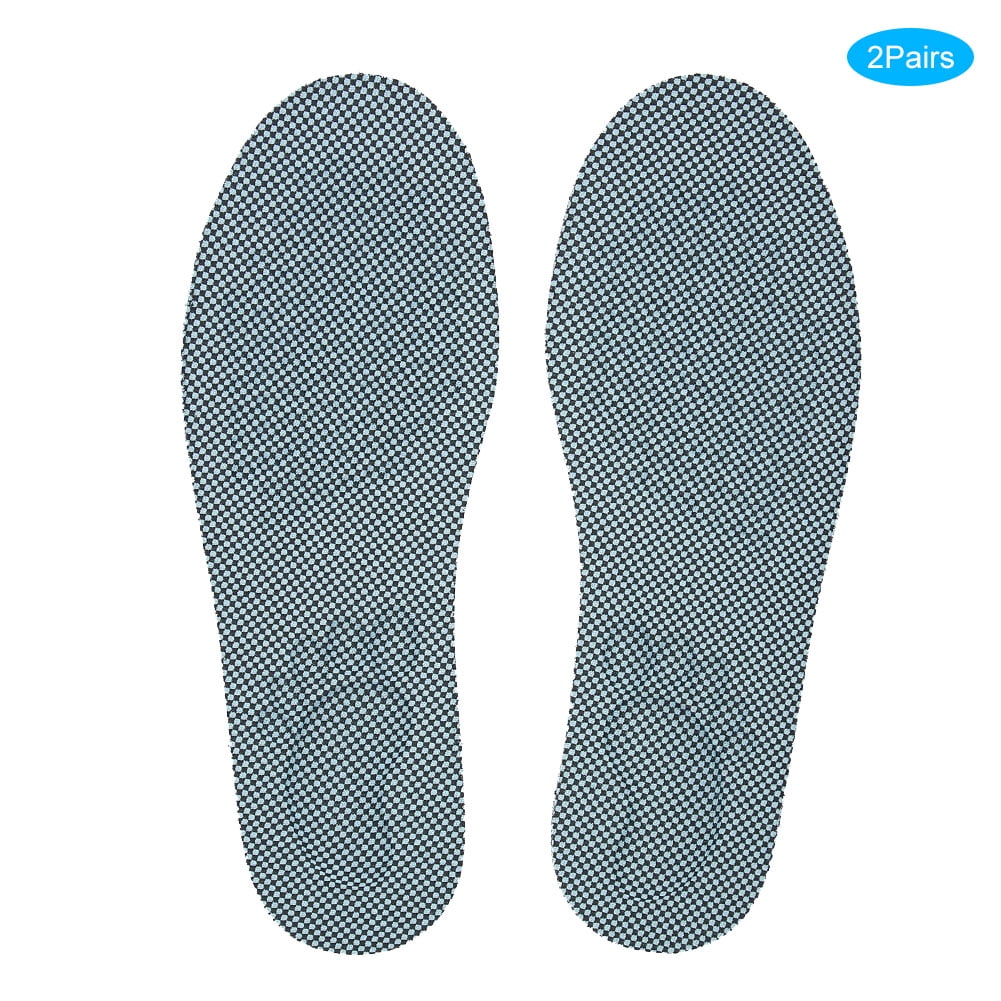 2 Pairs Non-Slip Breathable Sports Insoles, Blue - Sweat-Absorbing Soft ...