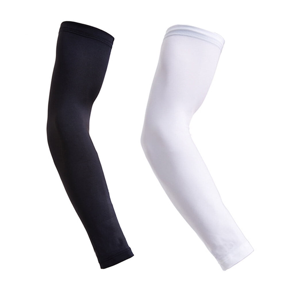 2 Pairs Outdoor Men Arm Sleeves Sun Protection Arm Guard Elbow Arm Cuff ...