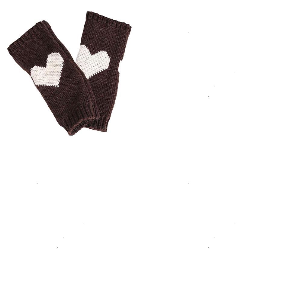2 Pairs Polyacrylonitrile Fiber Yarn Knitting Fingerless Gloves Two ...