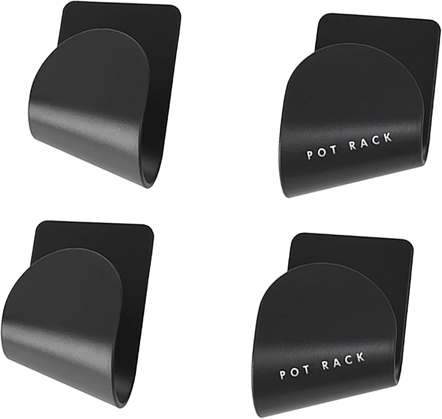 2 Pairs Pot Lid Holder, Wall Mounted with Self adhensive Sticker Width ...