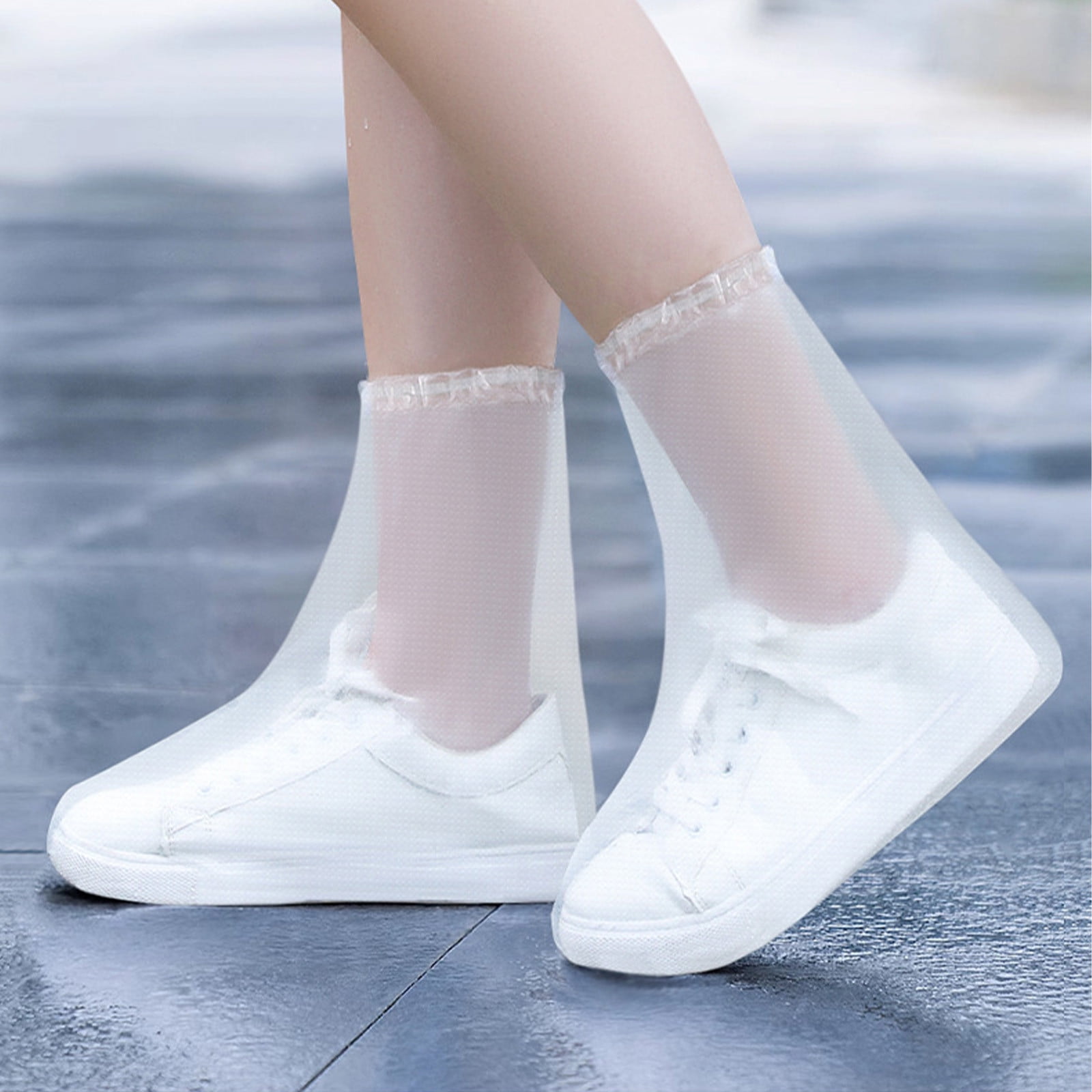 2 Pairs Rain Shoes Covers, Non Slip Waterproof Shoe Covers, Reusable ...