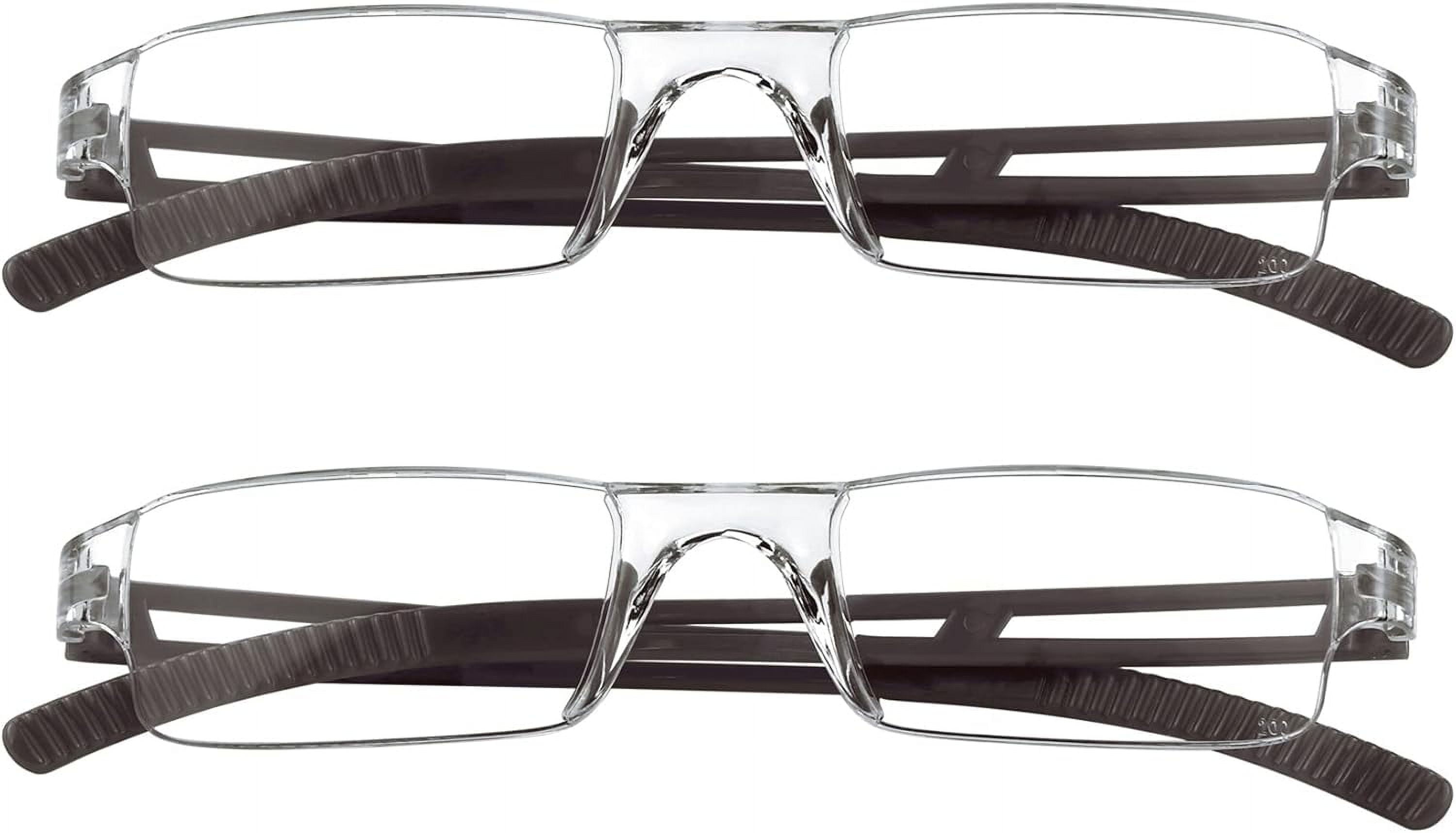 2 Pairs Reading Glasses, Blue Light Blocking Glasses, Computer Reading ...