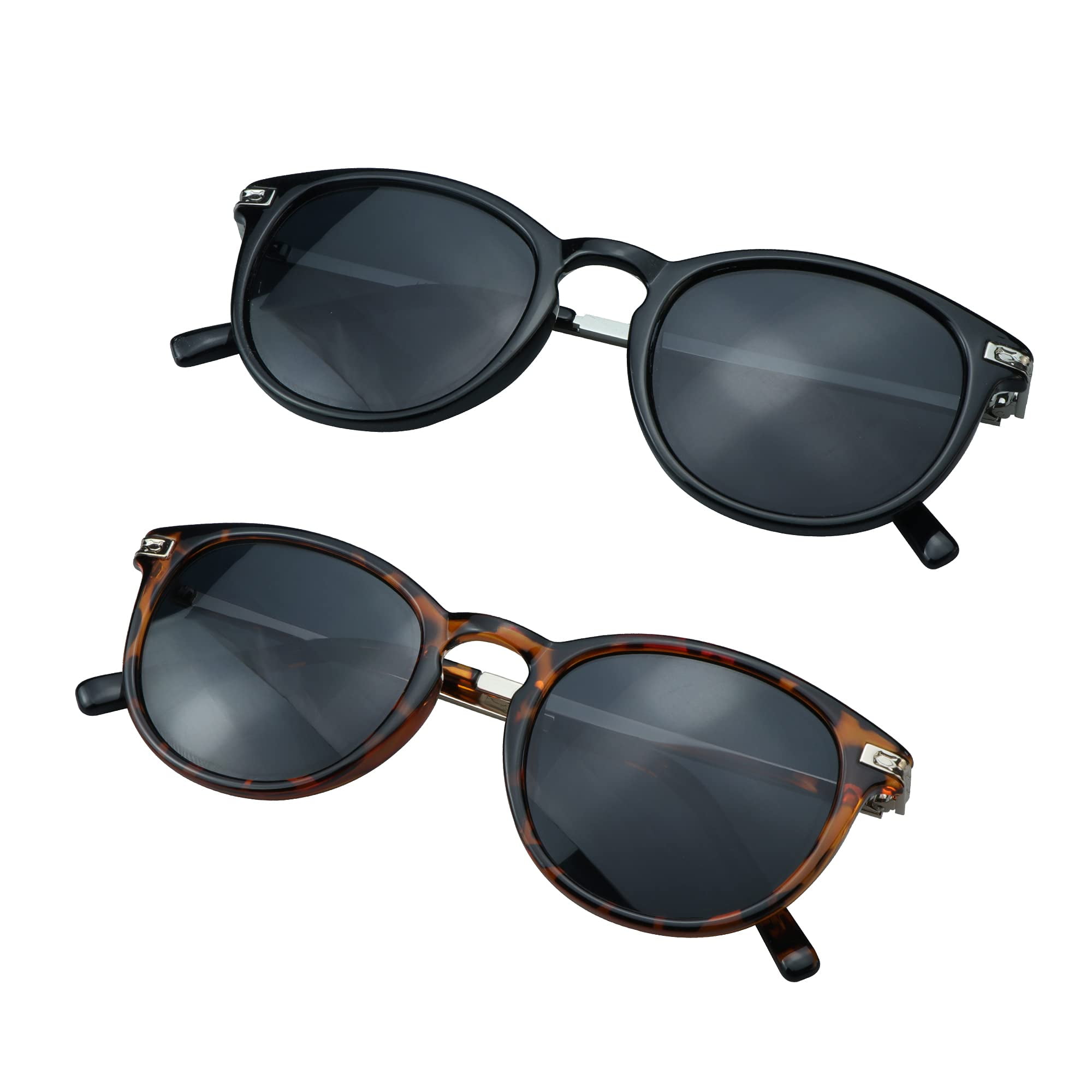 2 Pairs Reading Sunglasses with UV400 Protection Lens for Women,Trendy ...