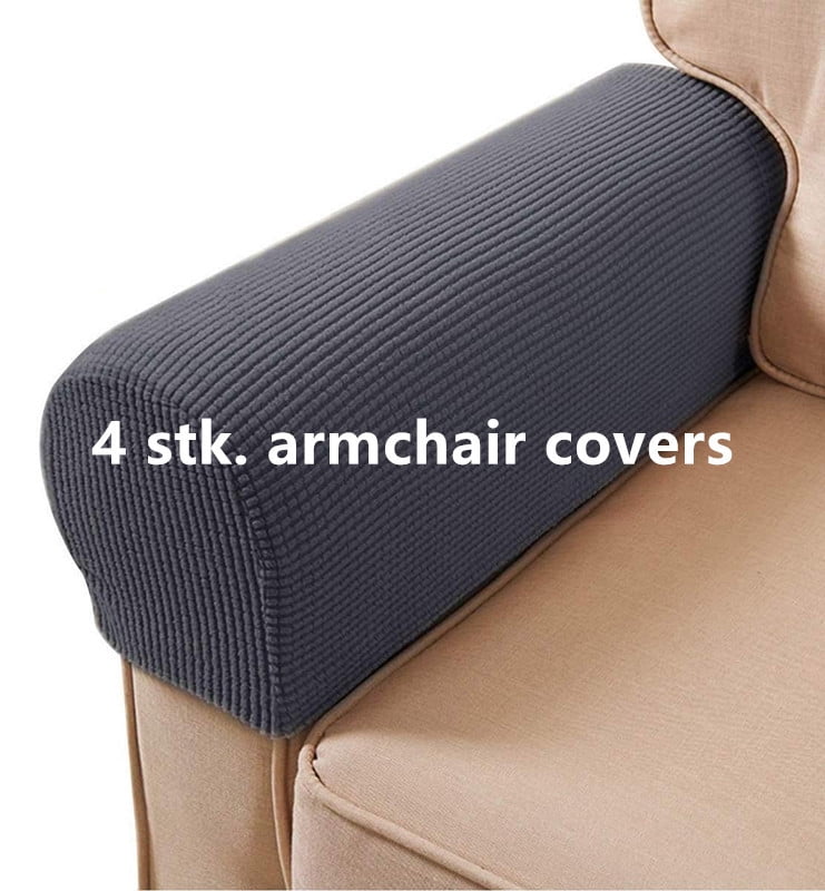 2 Pairs Removable Arm Chair Protector Armchair Covers Armrest Stretch ...