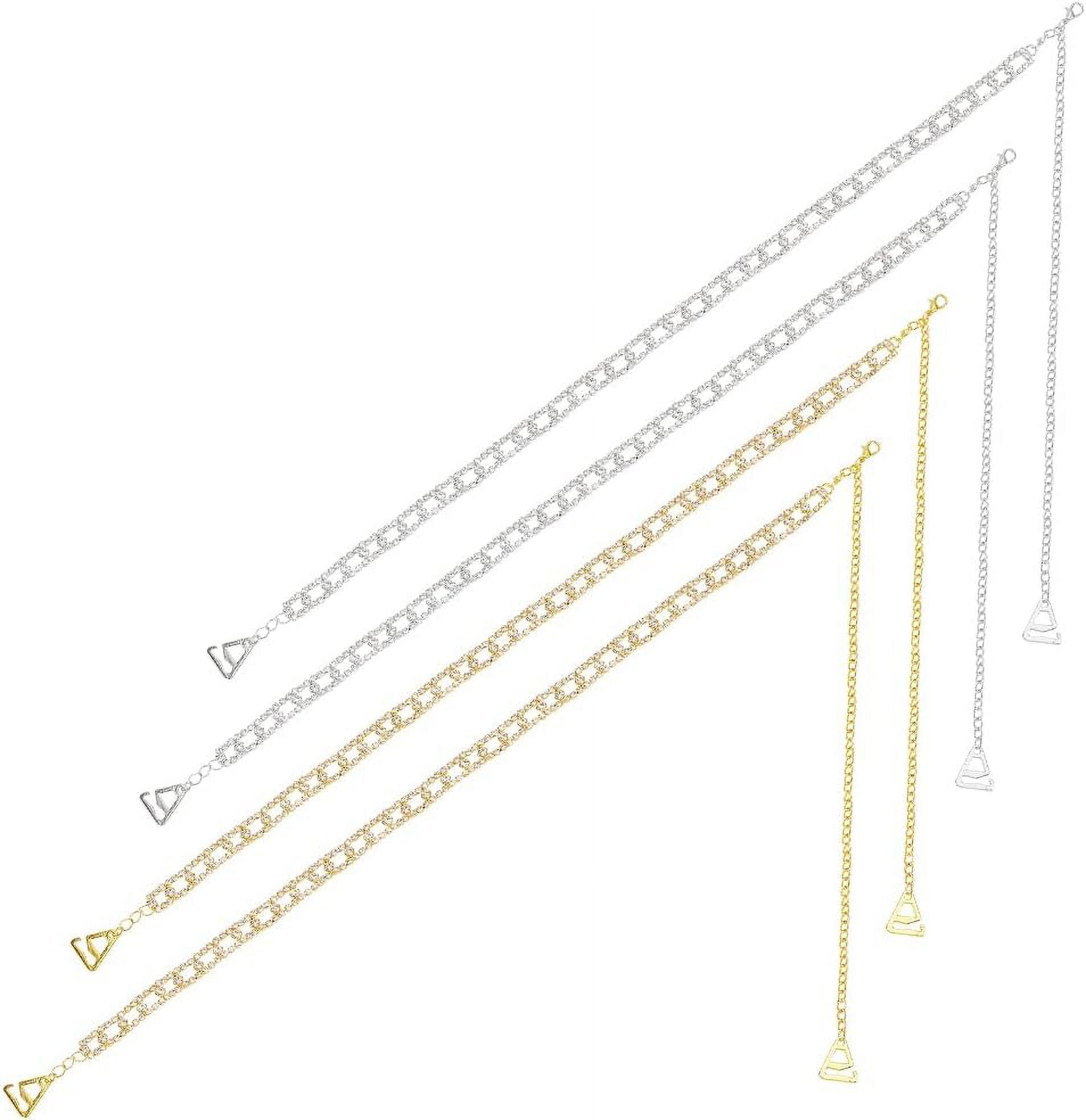 2 Pairs Rhinestone Strap Lingerie 15.35 inch(39 cm) Long Crystal ...