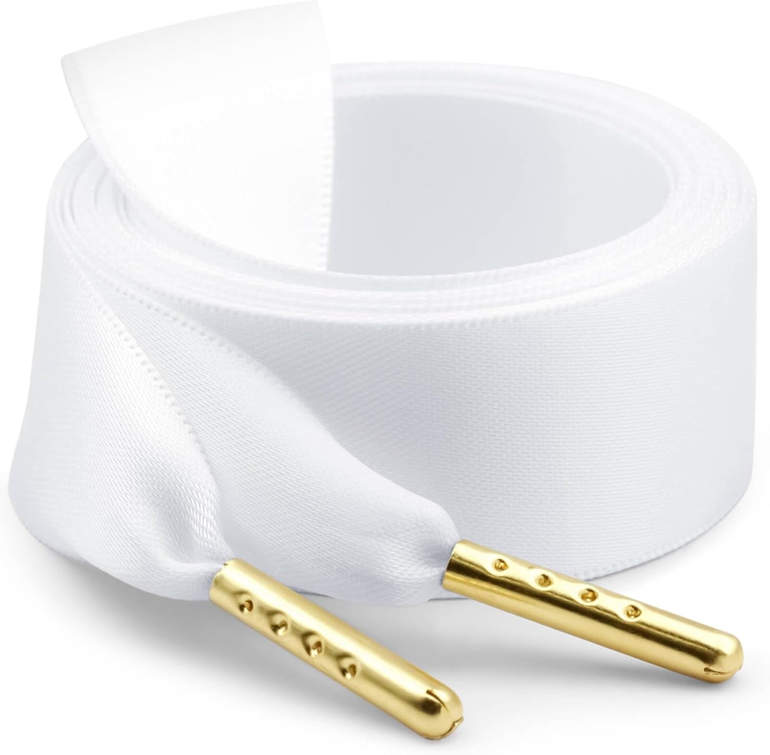 2 Pairs Ribbon Satin Sneakers Shoelaces: 20mm Wide Flat Silk Shoe Laces ...