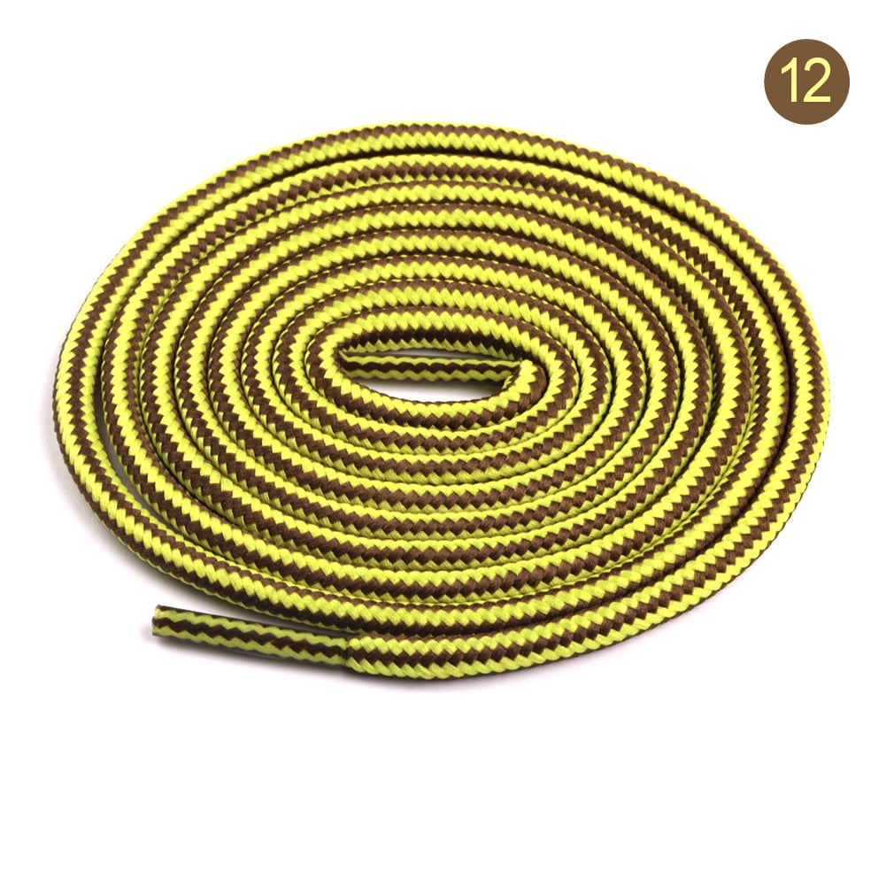 2 Pairs Round Dual Colored Striped Shoe Laces for Sneakers, 18 Colors ...