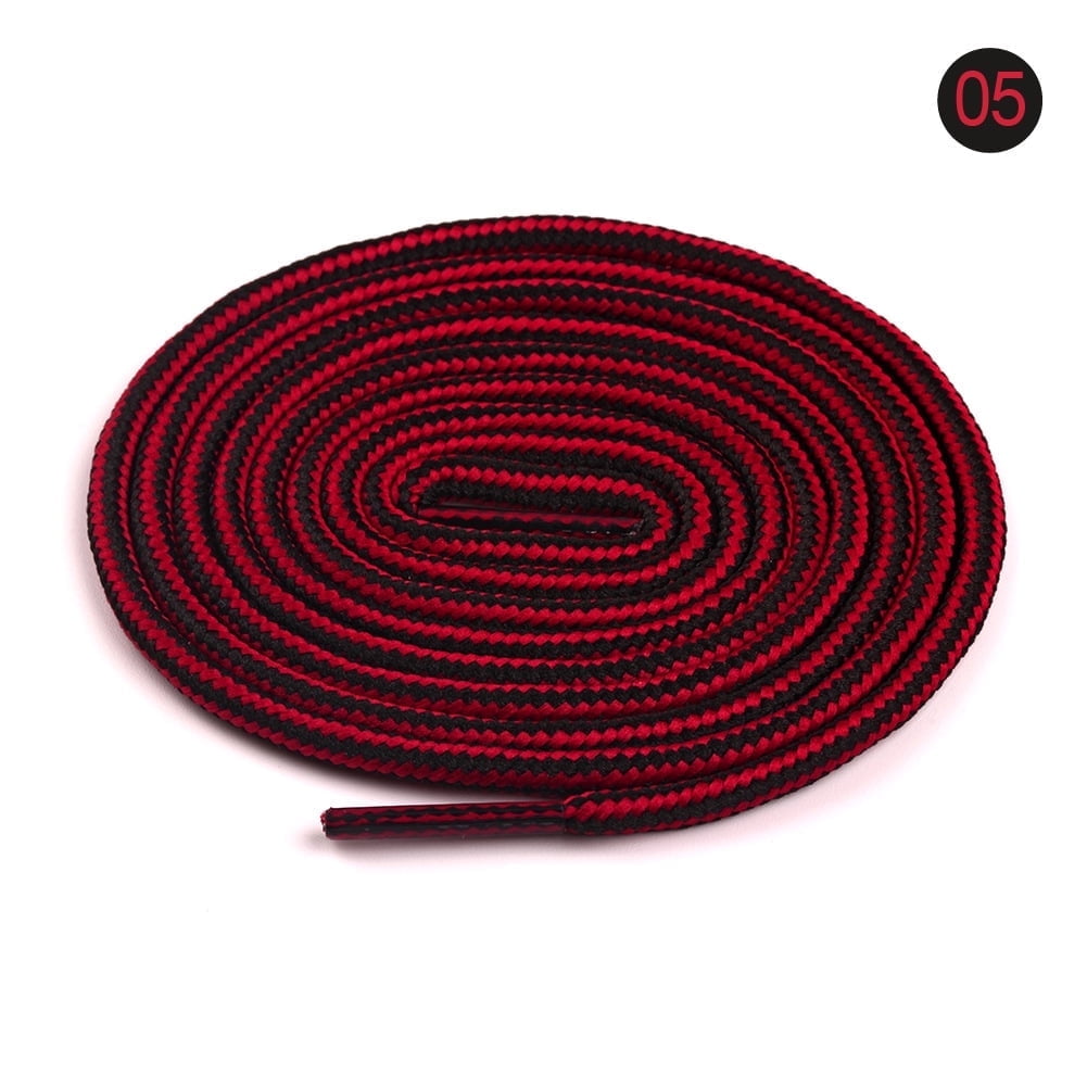 2 Pairs Round Dual Colored Striped Shoe Laces for Sneakers, 18 Colors ...