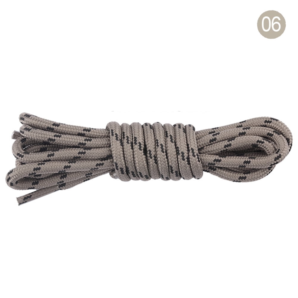 2 Pairs Round Shoe Laces for Boots, 7 Colors Shoelaces for Heavy Duty ...