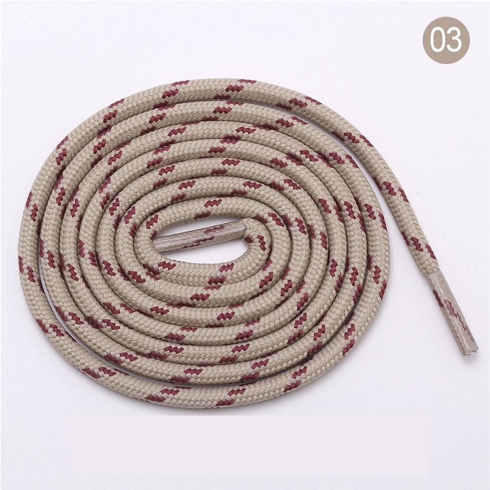 2 Pairs Round Shoe Laces for Boots, 7 Colors Shoelaces for Heavy Duty ...