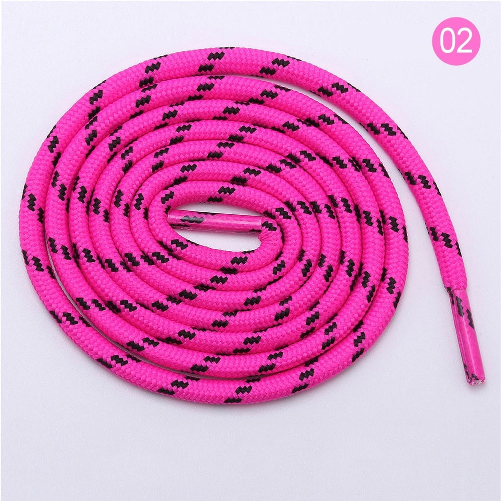 2 Pairs Round Shoe Laces for Boots, 7 Colors Shoelaces for Heavy Duty ...