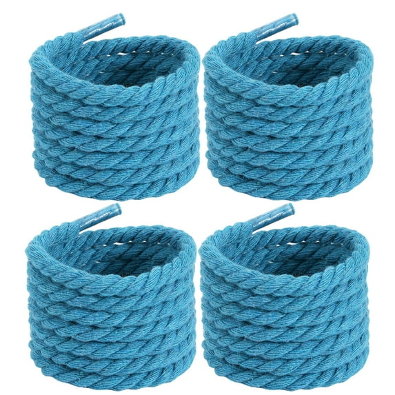 2 Pairs Round Thickened Rope Styles Shoelaces 120cm Length Footwear ...