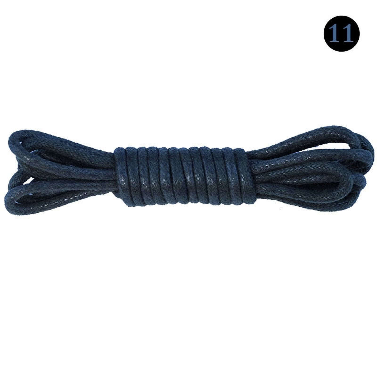 2 Pairs Round Waxed Shoe Laces for Dress Shoes, 11 Colors Shoelaces for ...