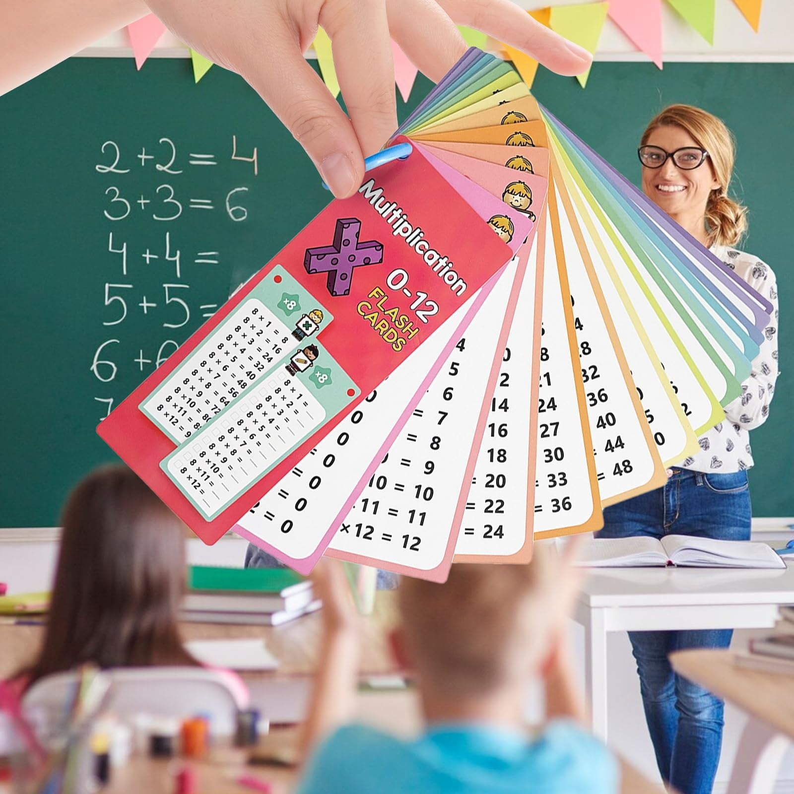 2 Pairs Set 17 PCS Math Flashcards for Students, 2024 Edition, Includes ...